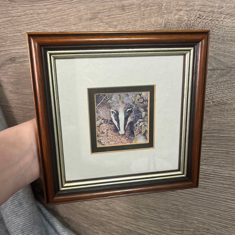 Badger Print - Etsy UK