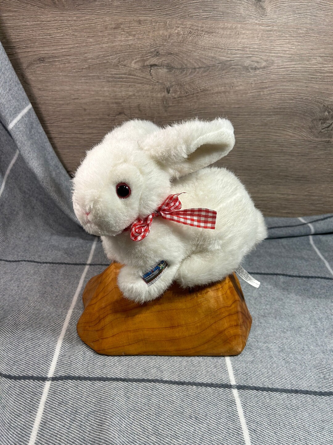 Vintage Collectible Chad Valley Long-eared & Pink-nosed White Bunny ...