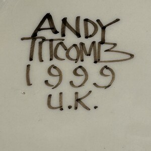 Vintage 1999 Andy Titcomb Pottery Signed Prince Charming Green Frog ...