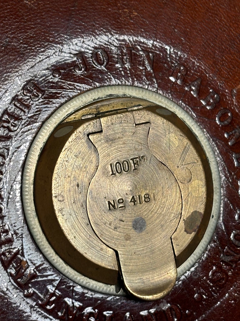 Vintage John Rabone & Sons Birmingham England 100ft No4181 Metal Tape ...