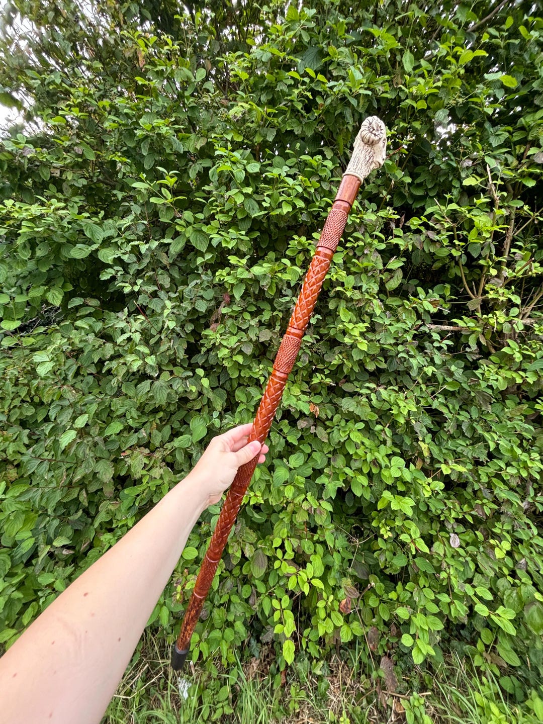 Vintage Hand Made Ram's Head Walking Cane | MCM Gentleman's Walking ...