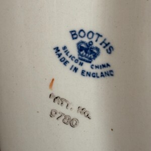Vintage Booths Silicon China Made in England Large Oval Blue & White ...