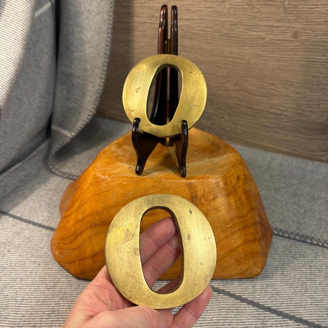 Vintage Solid Brass Letter O- Set of 2 | "roger That. Over and Out ...