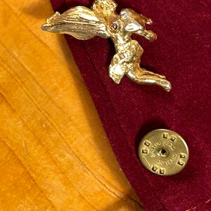 Vintage Ballou Reg'd 130 Years Gold Tone Cherub Angel Pin Brooch ...