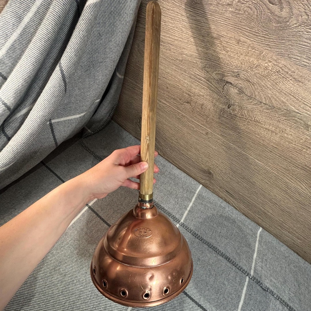 Vintage Simplex No 10 Plain Washing Laundry Copper Posser Plunger | Old ...