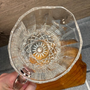 Vintage Heavy 1.4kg Lead Clear Crystal Opera RCR Royal Crystal Rock ...