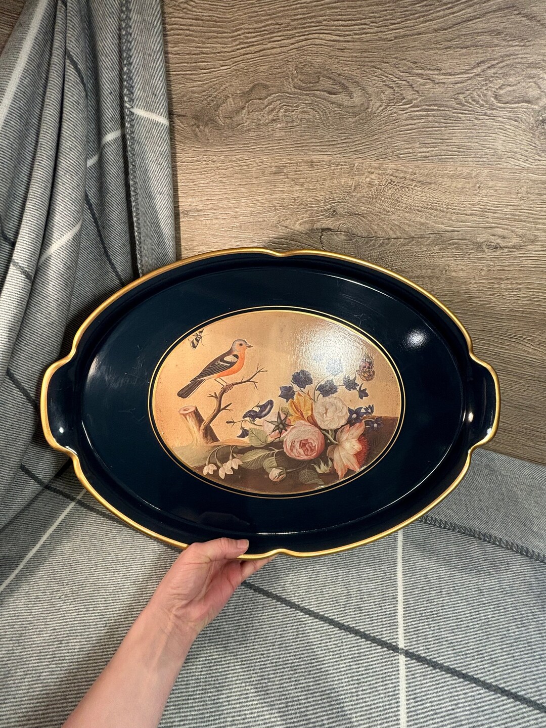 Vintage Lady Clare C1755 Samuel Dixon Bird, Flowers & Butterfly Large ...