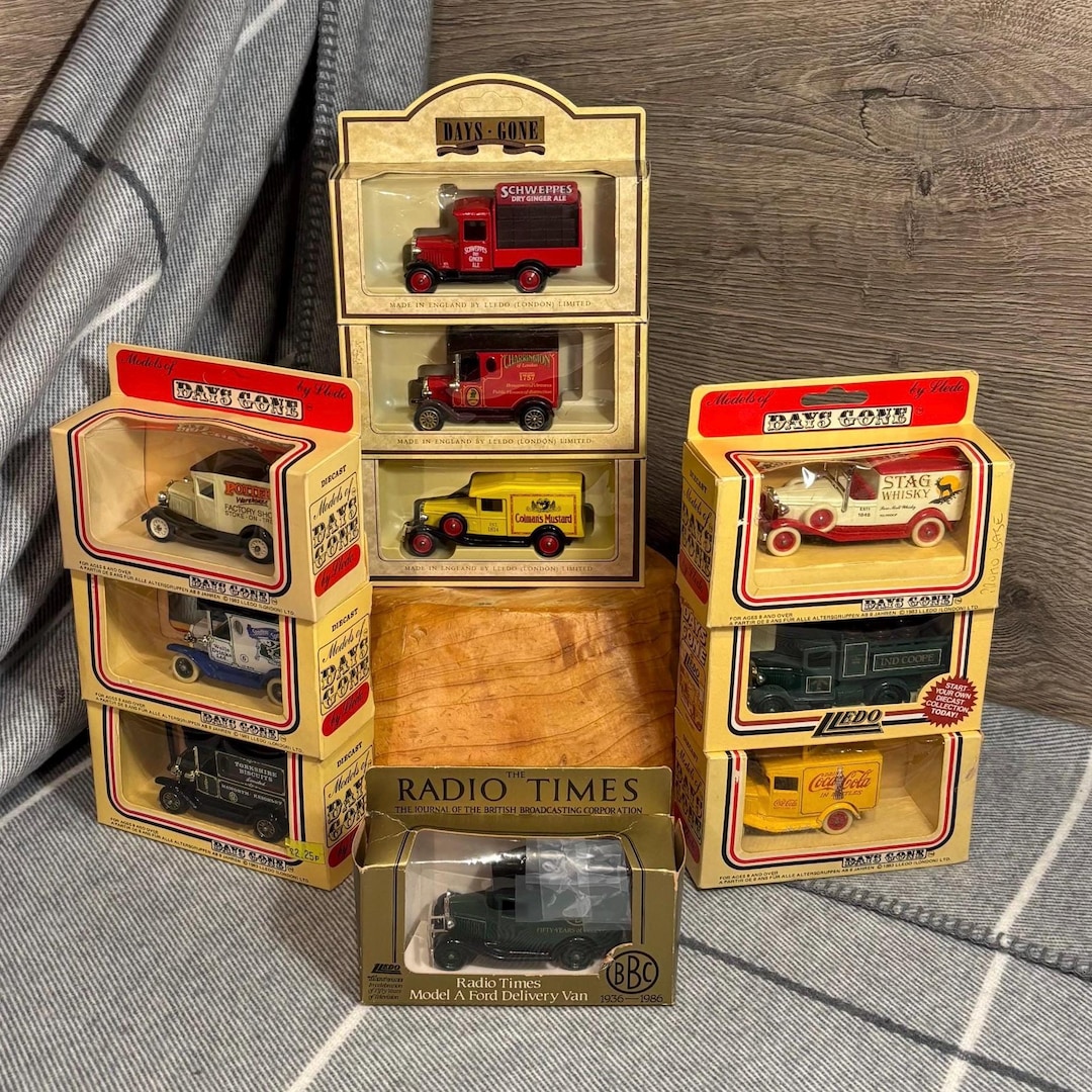 Vintage Set of 10 'days Gone' Lledo London Ltd 1980s Diecast Van Models ...