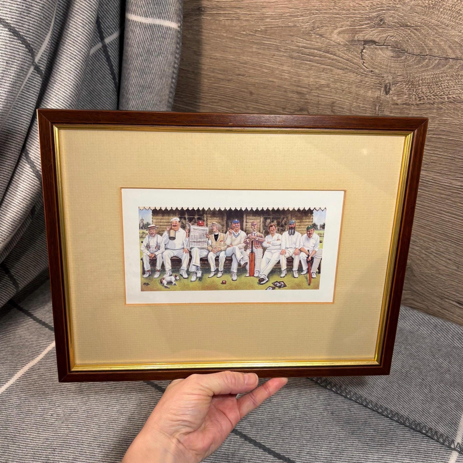 Vintage Village Cricket - Nine Gentlemen in Waiting by Jedd Print ...