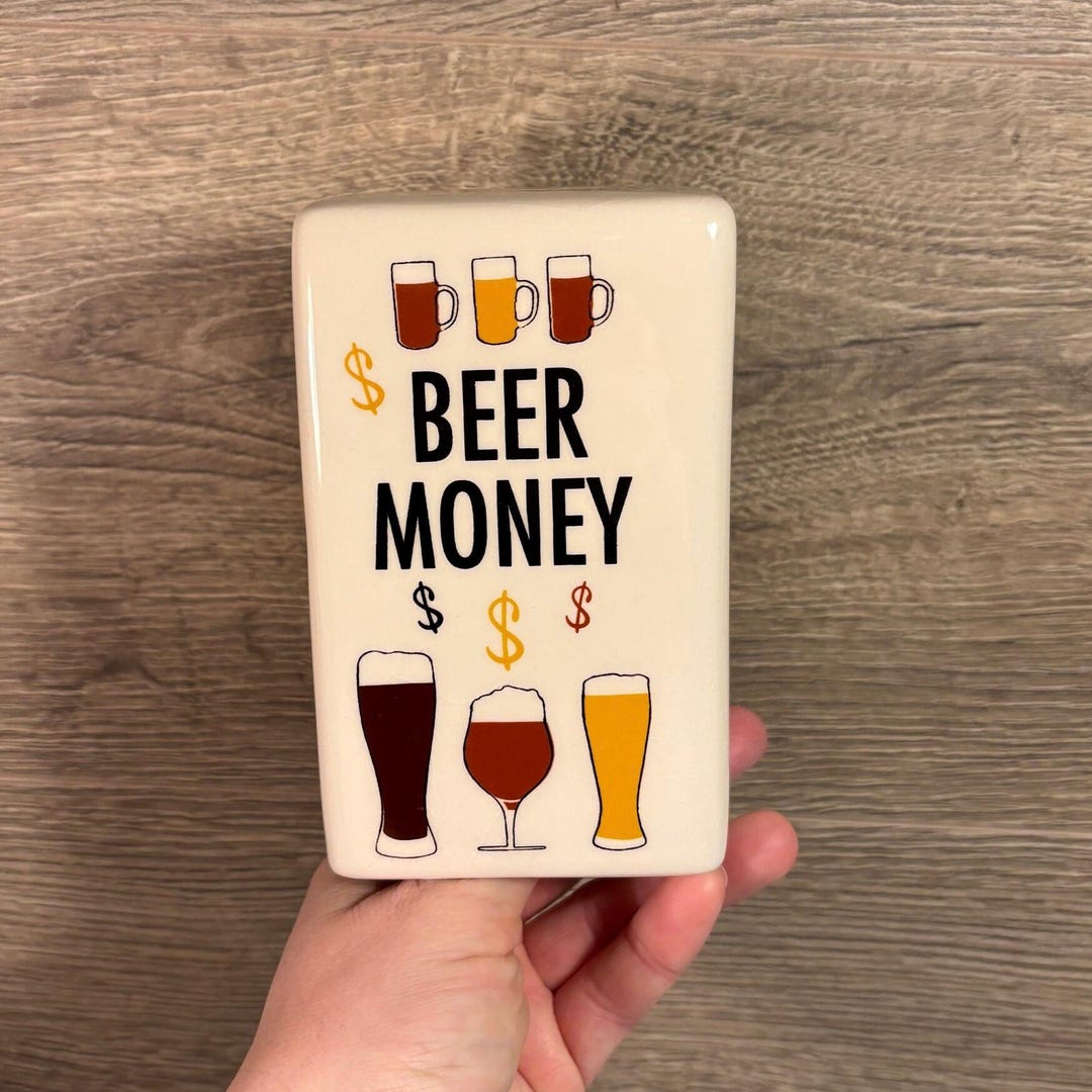 Preloved Beer Money Pretty Penny Bank | Coin Money Box | Cash Savings ...