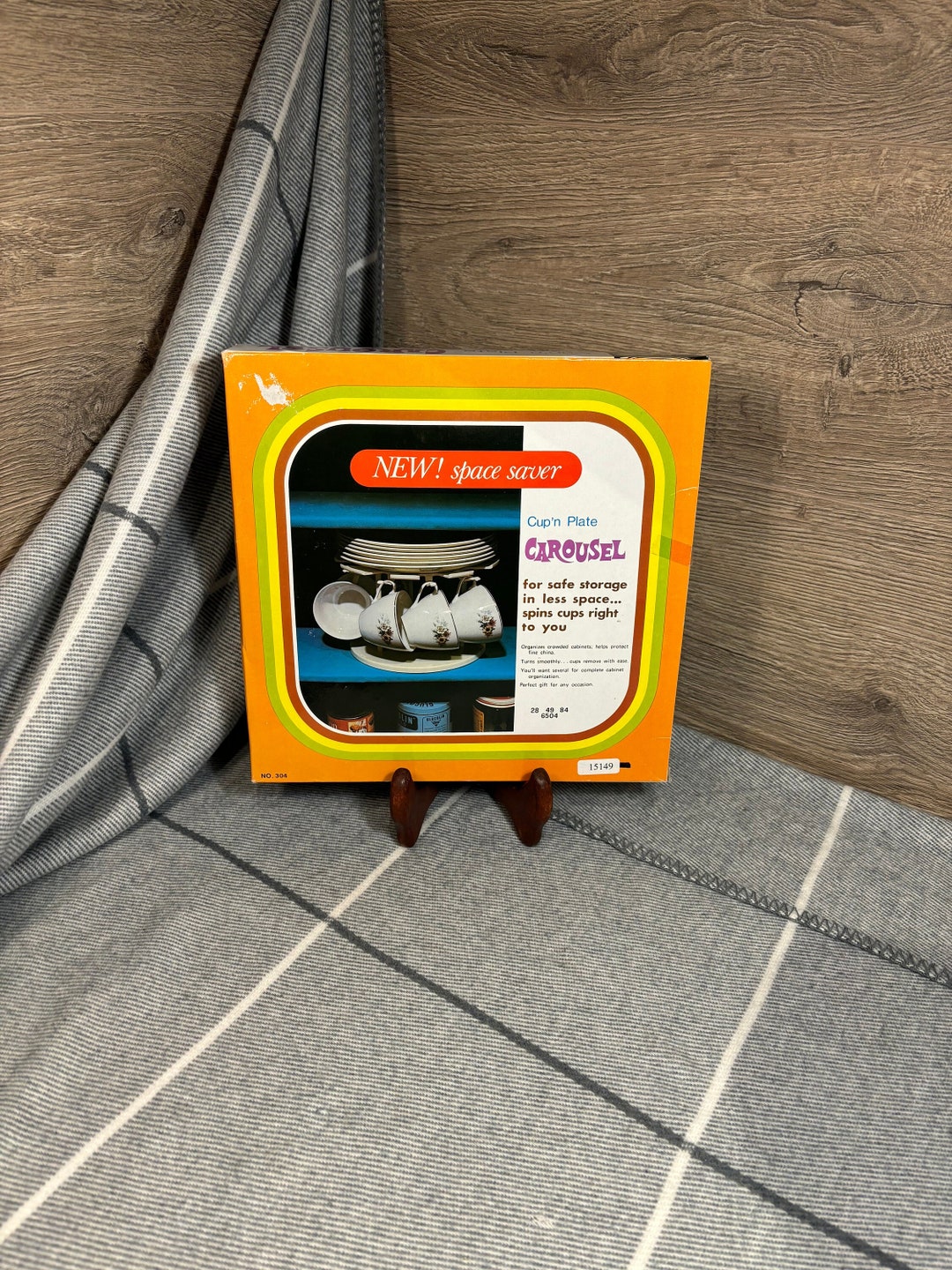 Vintage Cup'n Plate Plastic Carousel Two Tier Lazy Susan Spinner Space ...