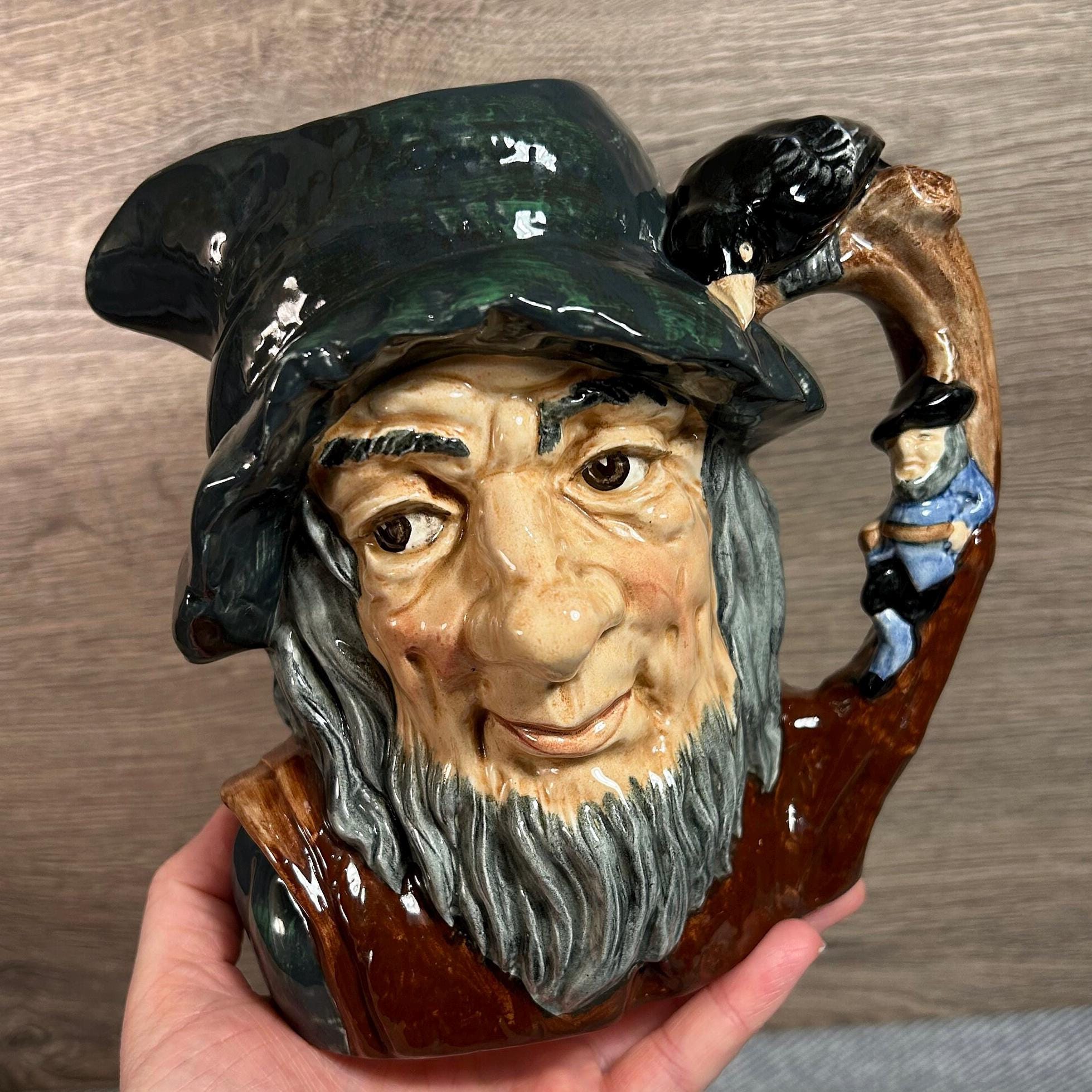 Vintage 1954 Hand Painted Royal Doulton Rip Van Winkle Character Toby ...