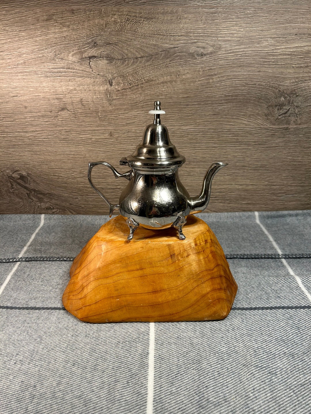 Vintage Royal Fes Silver Tone Hand Crafted Moroccan Teapot | Arabic ...