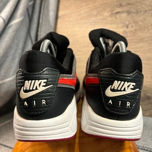Preloved Nike Air Max Span Trainers 554666-069 UK8 US9 EU42.5 27CM Red ...