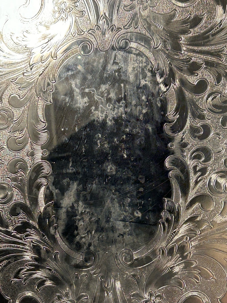 Vintage Pinder Bros Ltd. Sheffield Silverplated USA Blank Chased Large ...