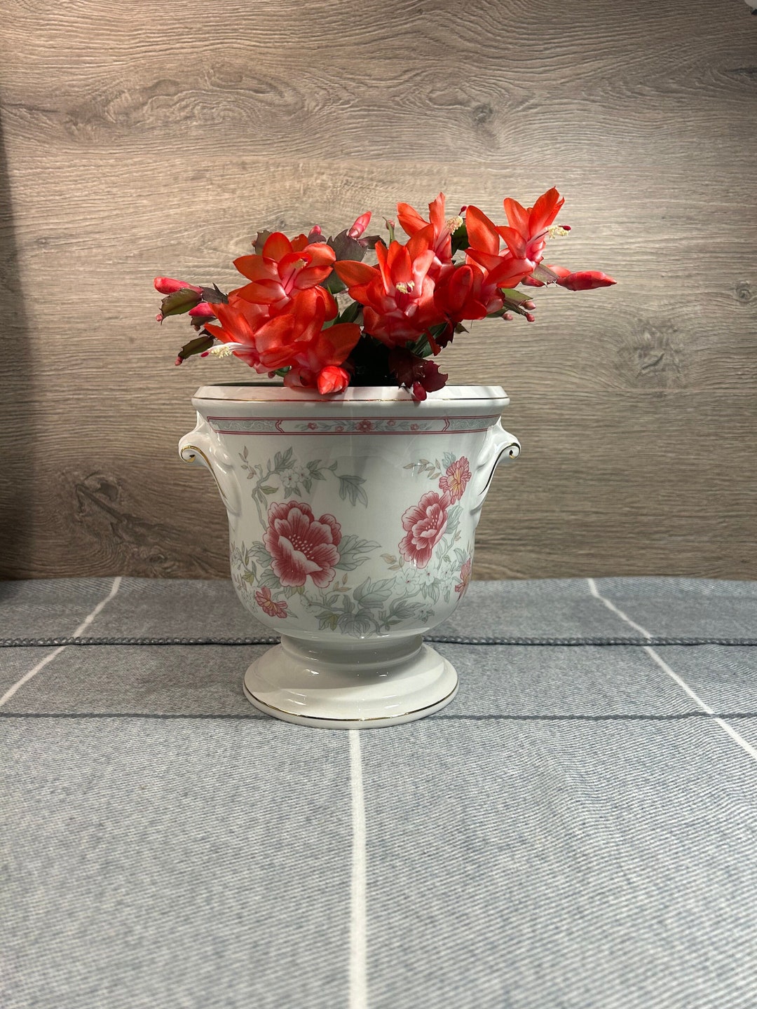 Vintage Royal Winton by Coloroll Fine Ceramic Pedestal Gilded - Etsy