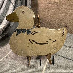 Vintage Hand Painted Duck Wall Key Rack Hanging | Goose Pond Bird Tea ...