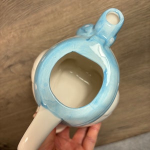 Vintage Lightweight Ceramic Hand Painted Jemima Puddle Duck Teapot ...