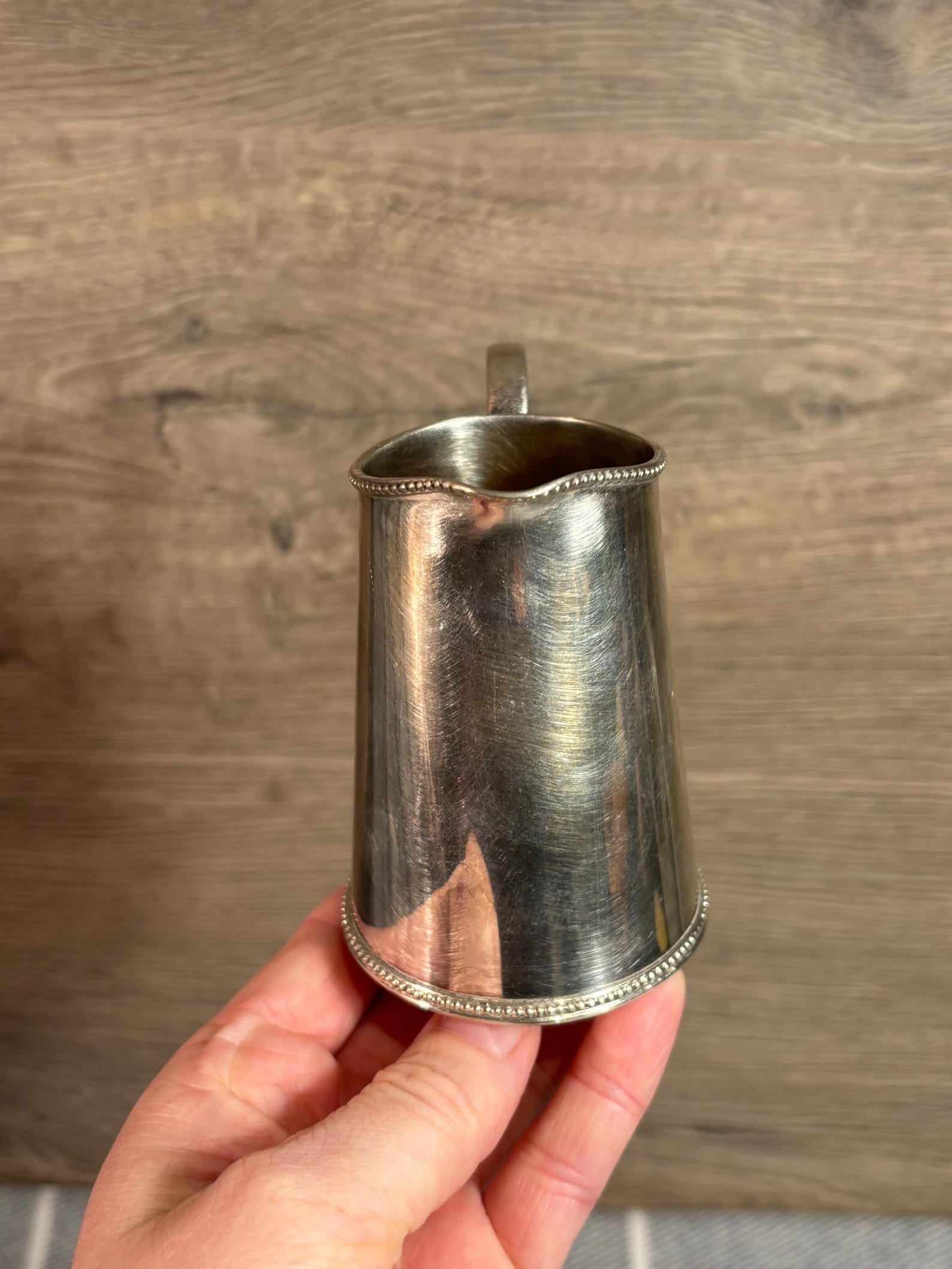 Vintage EPNS Small Silver Plated Conical Creamer Jug | English ...