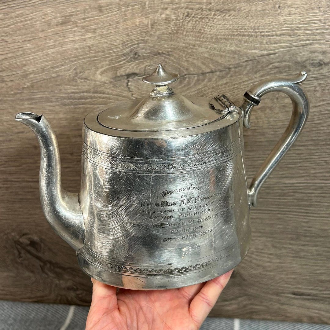 Vintage Antique September 1922 Silver Plated Tunbridge Road Wesleyan ...