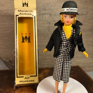 Vintage Monarch Airlines Air Hostess Stewardess Collectible Doll by ...