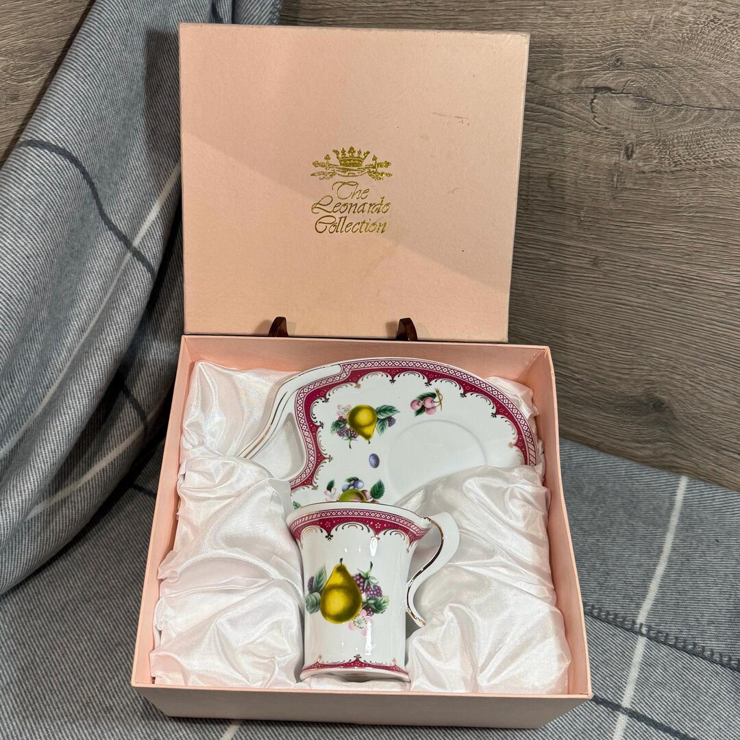 Vintage the Leonardo Collection Gilded Fruit & Berry Motif Teacup and ...