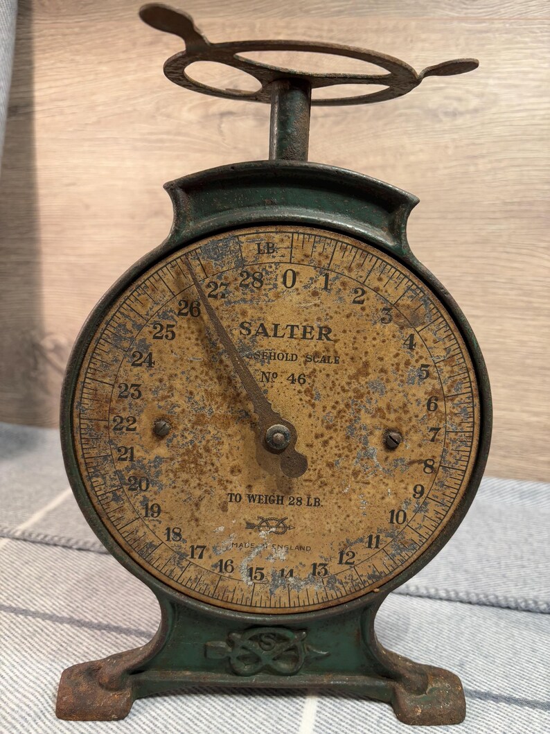 Vintage Salter Household Scale No 46 to Weigh 28lb Made in England ...