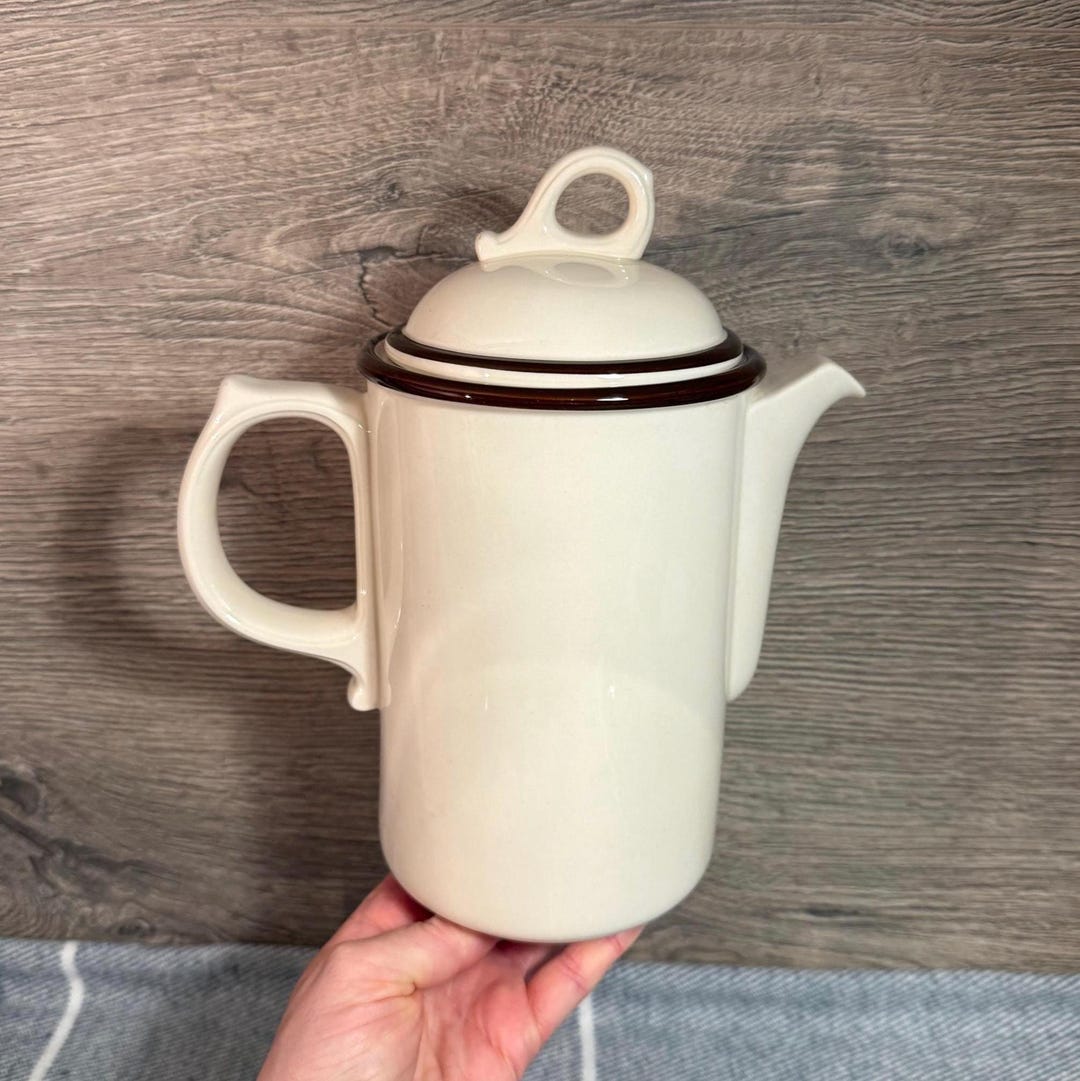 Vintage Wedgwood Brazil Stoneware Coffee Pot Made in England | Beige ...