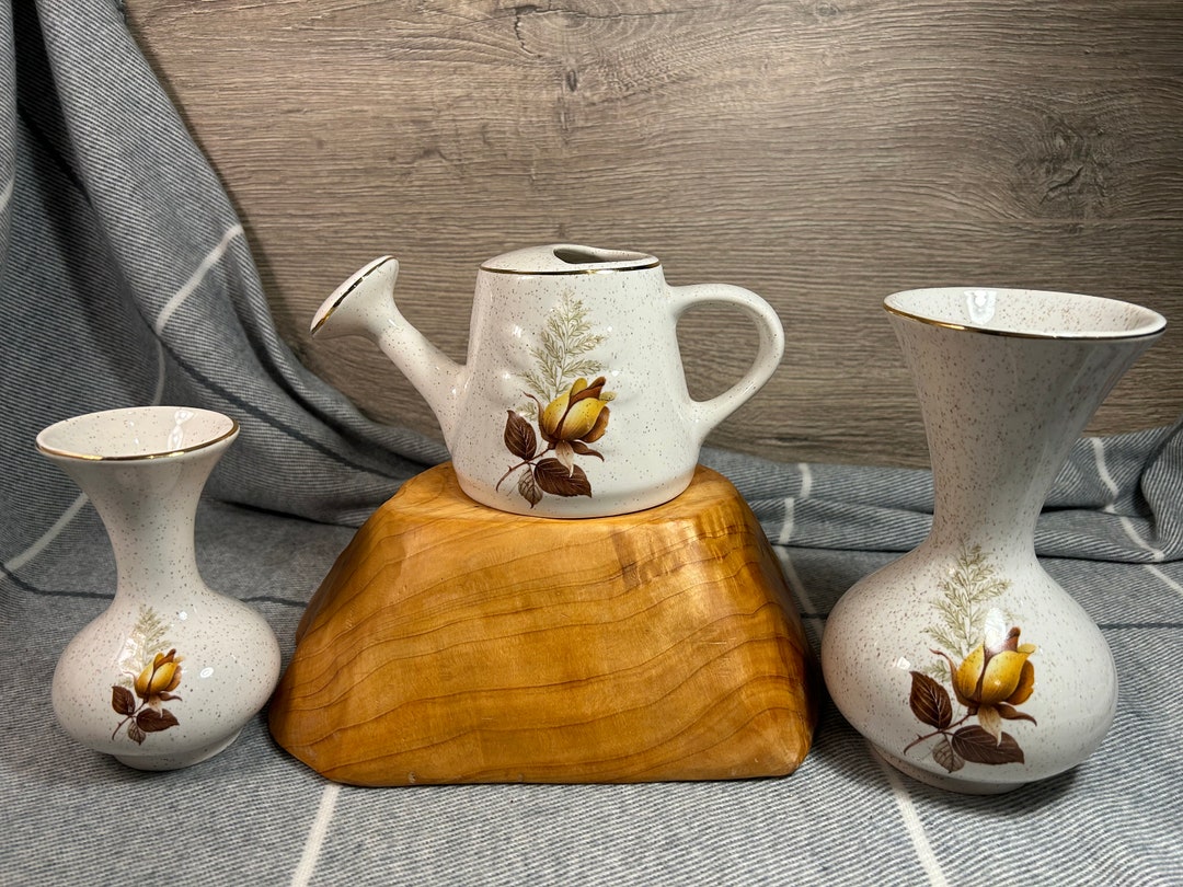 Vintage Kernewek Pottery Goonhavern Cornwall England 'autumn Rose ...