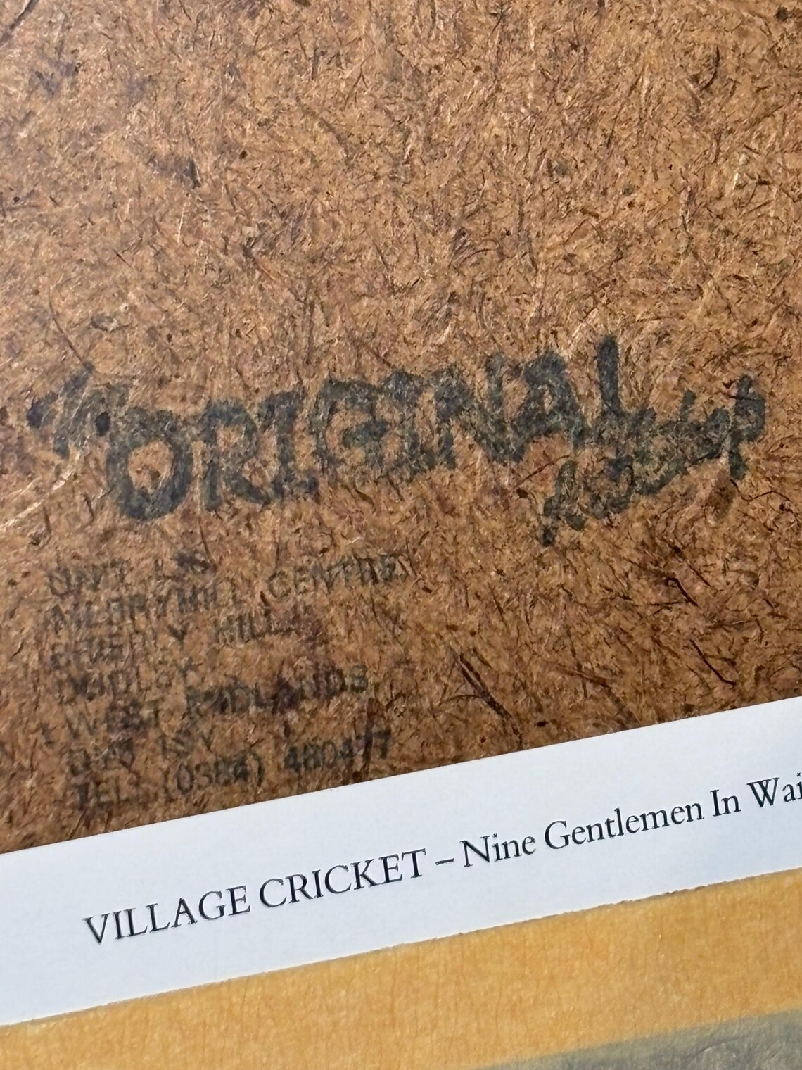 Vintage Village Cricket - Nine Gentlemen in Waiting by Jedd Print ...