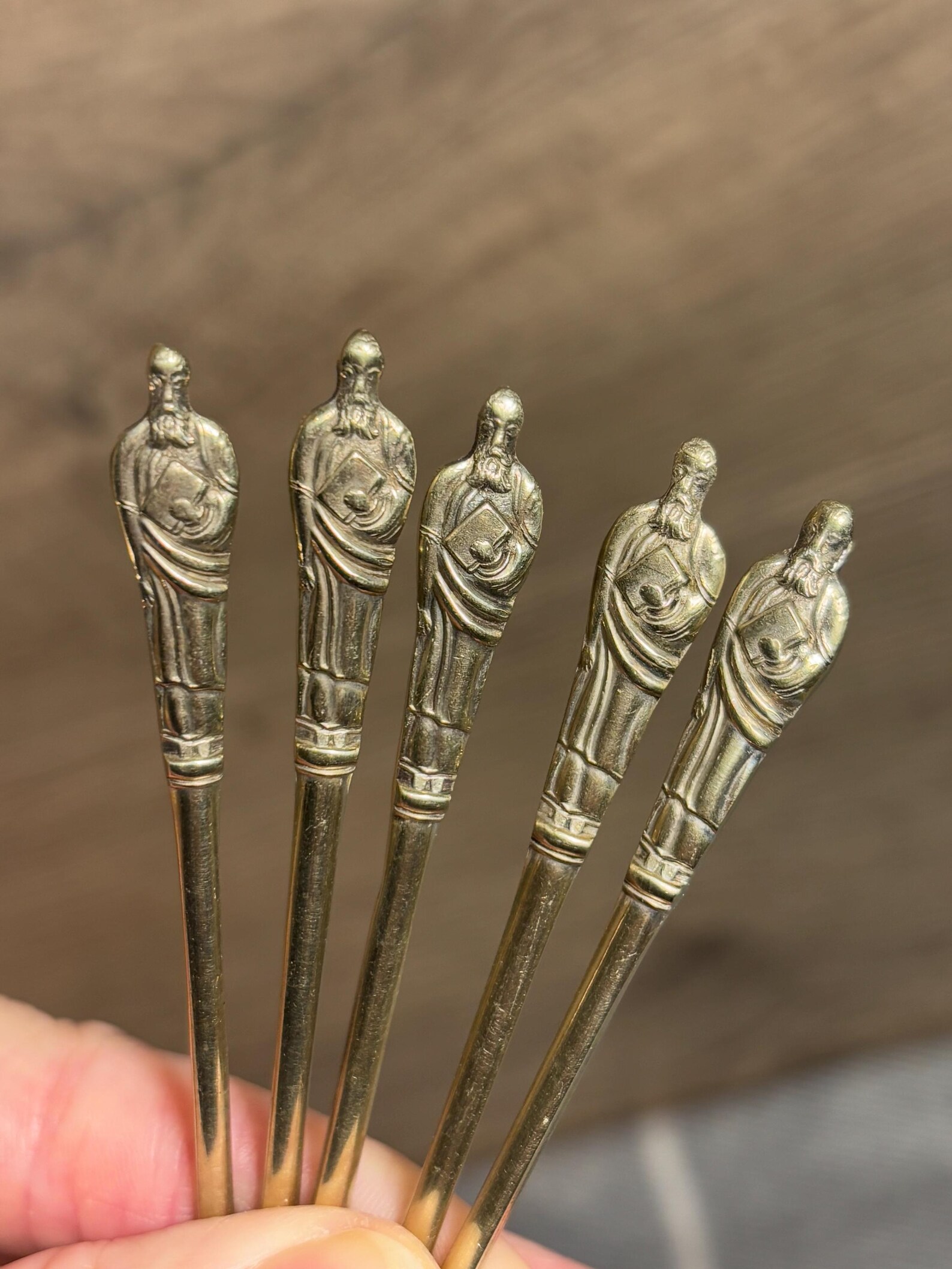 Vintage EPNS Silver Plated Apostle Teaspoons-set of 5 | Small Monk ...