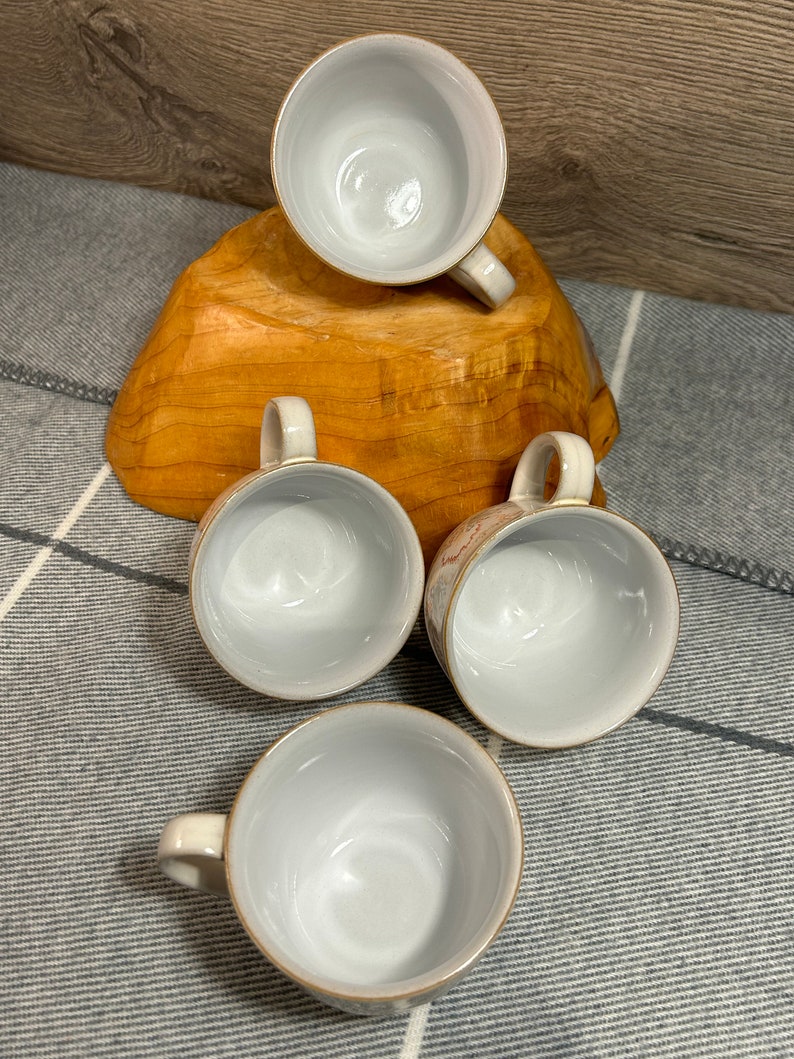 Vintage Denby Stoneware Coloroll Tivoli Made in England Tea Cups ...