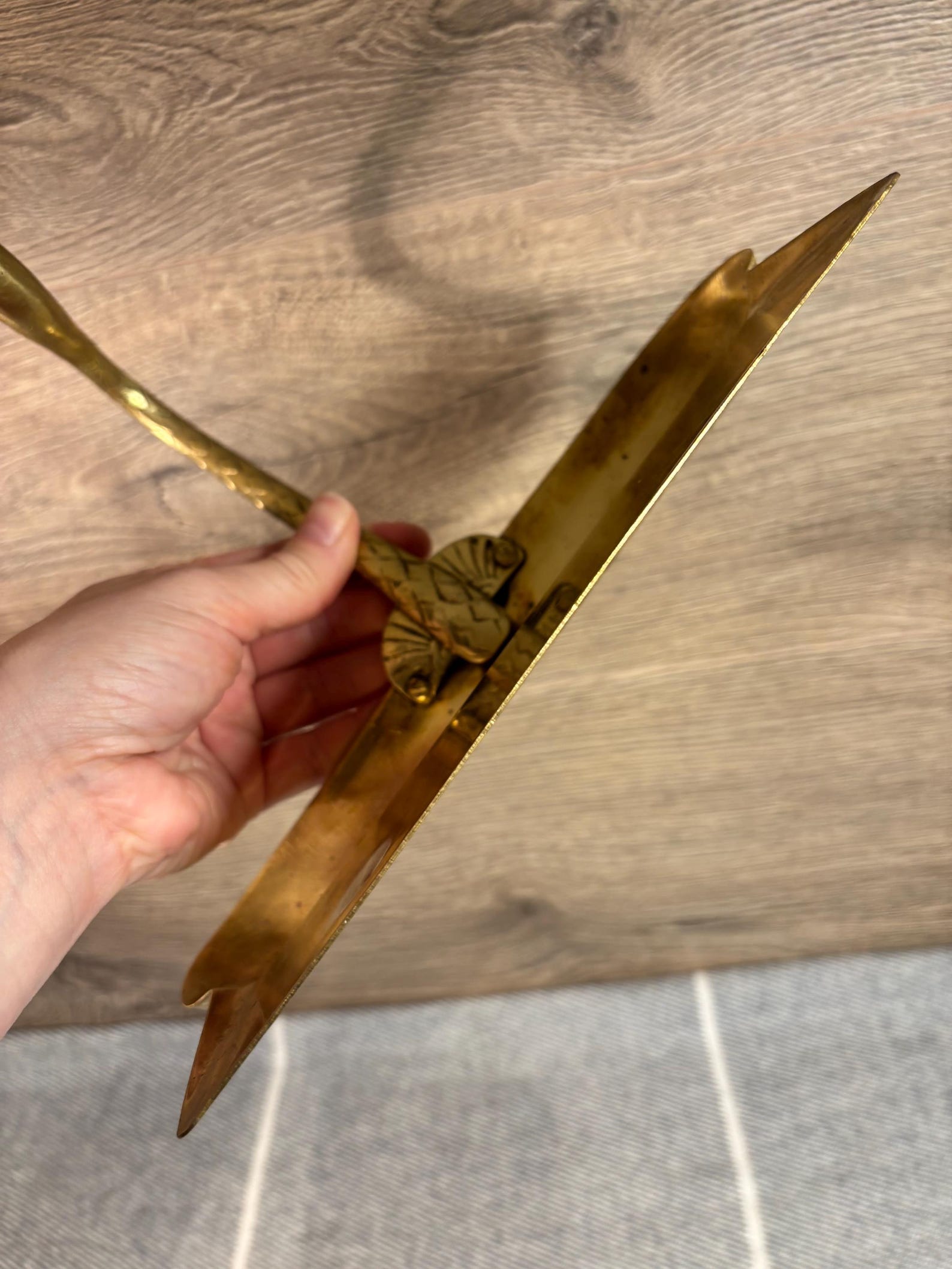 Vintage Long Neck Swan Head Solid Brass Crumb Catcher | Neat & Tidy ...