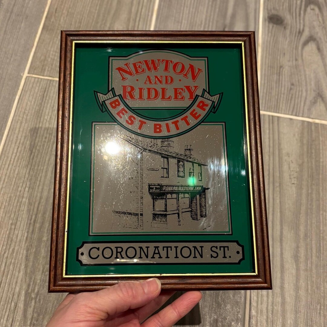 Vintage Coronation Street Newton and Ridley Best Bitter Retro Mirror ...