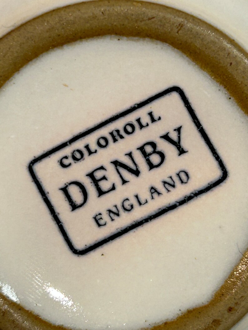Vintage Denby Stoneware Coloroll Tivoli Made in England Tea Cups ...