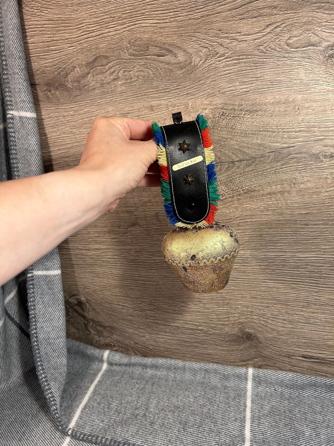 Vintage Austrian Alps Valley Brass Cow Bell | Antique Metal Bell From ...