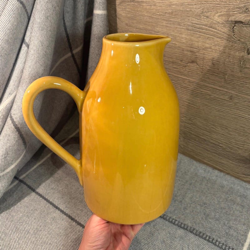 Mustard Yellow Vase - Etsy