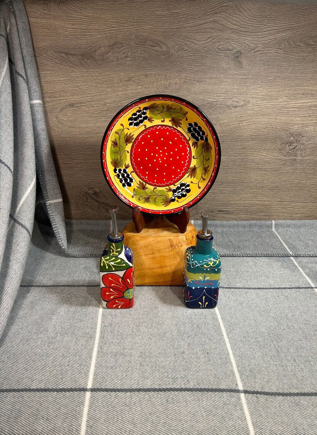 Preloved Del Rio Salado Multi Colour Hand Painted Spanish Bowl, Vinegar ...