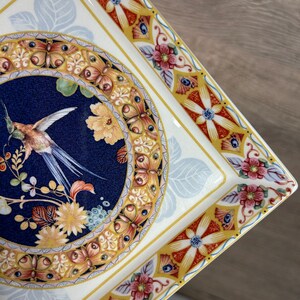 Vintage 1994 Collectible Spode Java Made in England Patterned Square ...