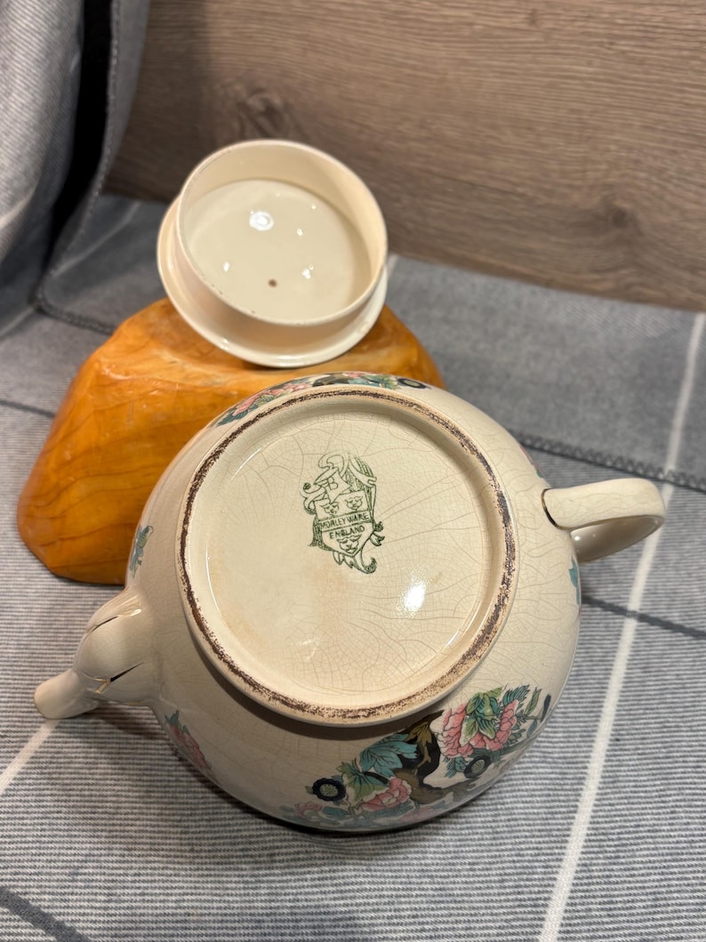 Vintage Morley Ware Indian Tree Large Teapot Made in England ...