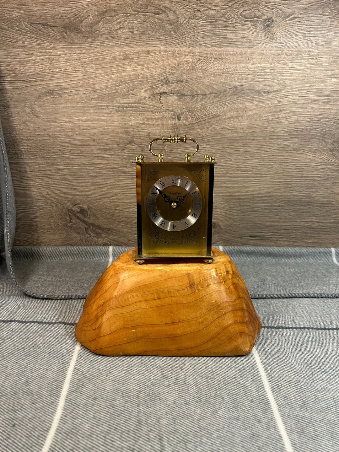 Vintage Anstey and Wilson Gold Tone Heavy Carriage Clock With Japanese ...