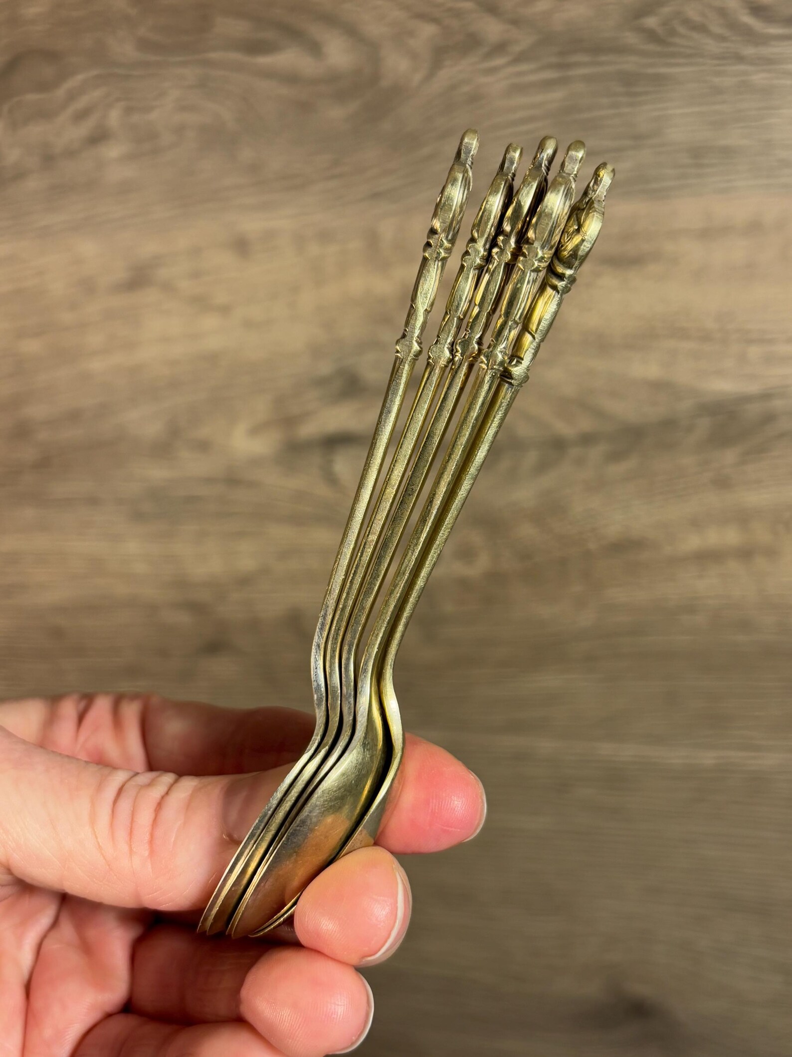 Vintage EPNS Silver Plated Apostle Teaspoons-set of 5 | Small Monk ...