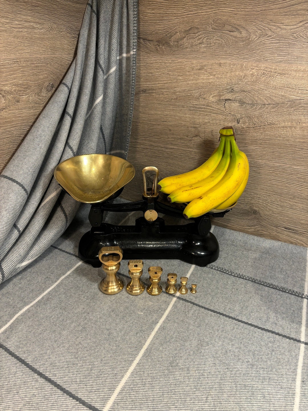 Vintage Libra Scale Co England Black Cast Iron Kitchen Balance Scales ...
