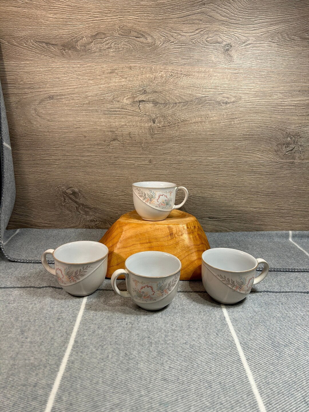 Vintage Denby Stoneware Coloroll Tivoli Made in England Tea Cups ...