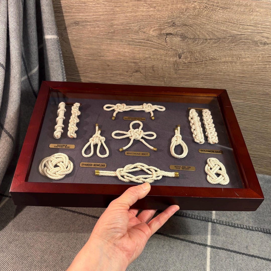 Vintage 11 Piece Sailors' Knotboard | Nautical Wooden Knot Board ...