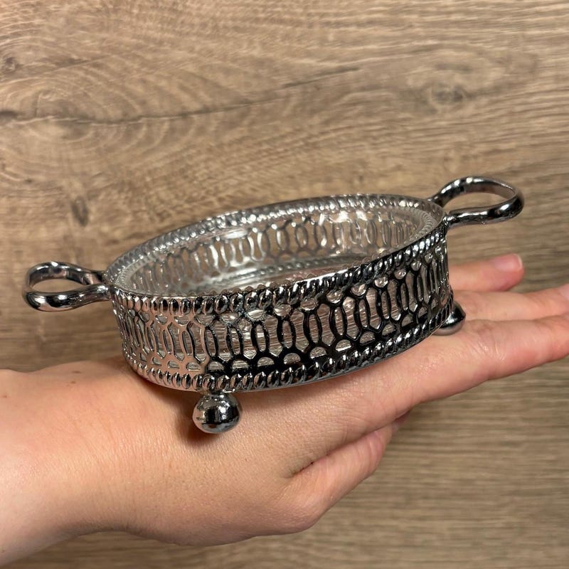 Silver Footed Tray Small - Etsy UK