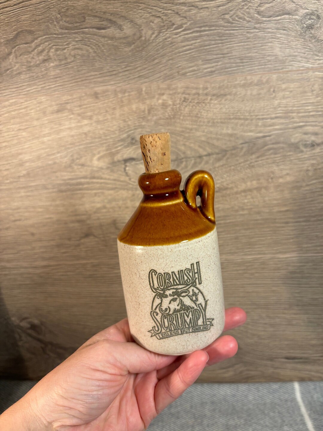 Vintage Cornish Scrumpy Legless but Smiling Flagon | Small Duo Tone ...