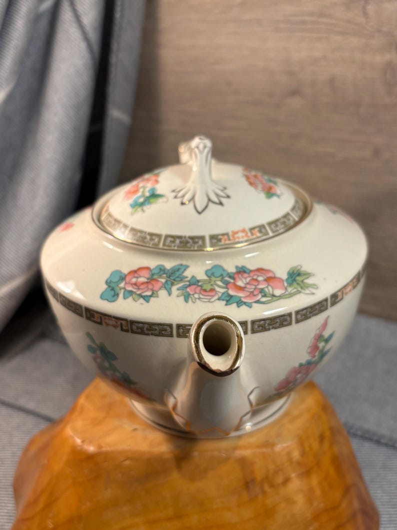 Vintage Morley Ware Indian Tree Large Teapot Made in England ...