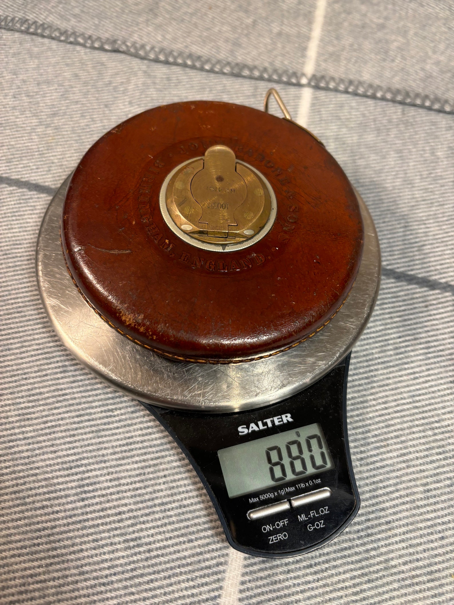 Vintage John Rabone & Sons Birmingham England 100ft No4181 Metal Tape ...
