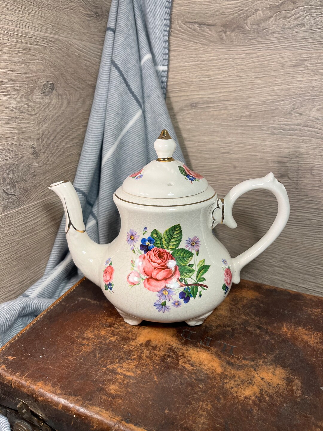 Vintage Mid Century Arthur Wood Pottery England 'majestic' Floral ...